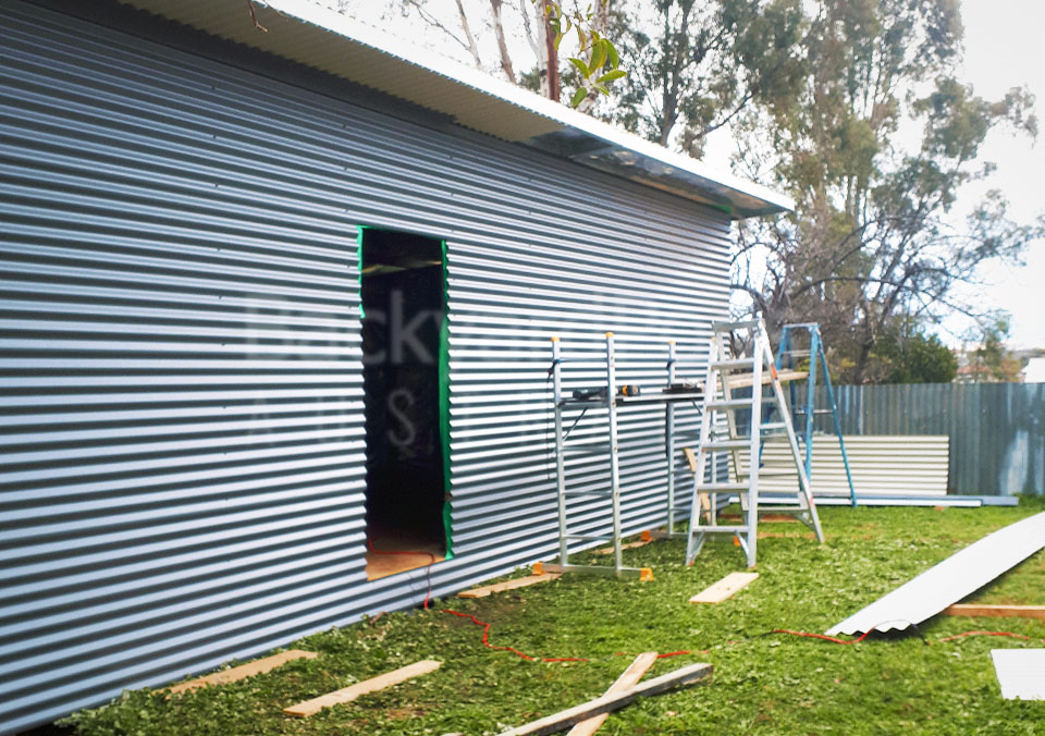 Storage pod and darkroom 4.5m x 10m at Queanbeyan NSW near Canberra ...